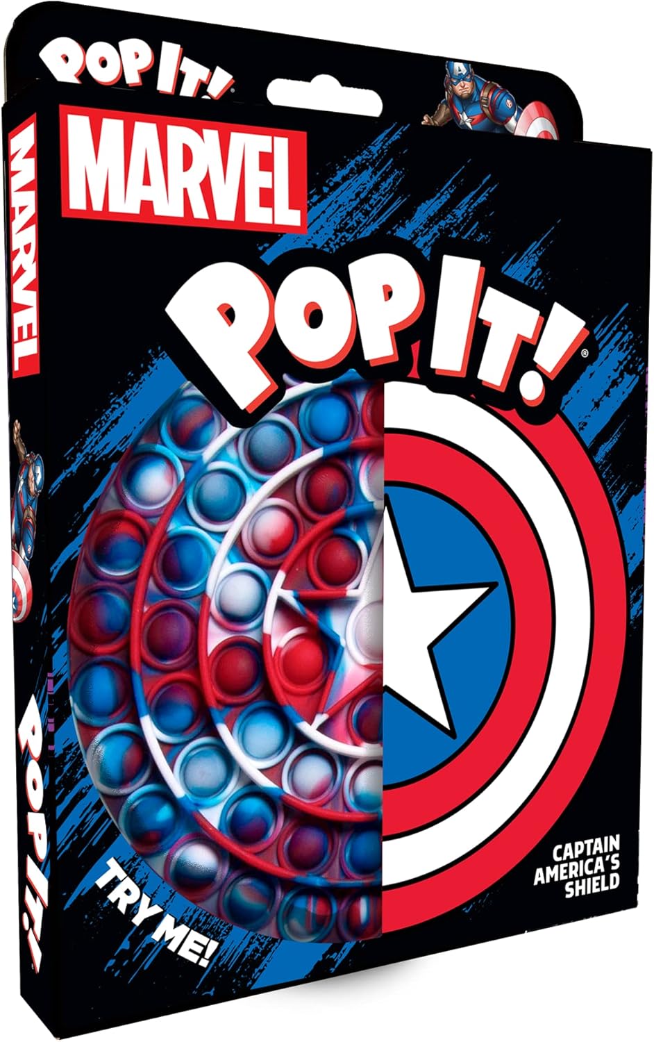 Amazon.com: Buffalo Games - Marvel - Pop It! Captain America Shield ...