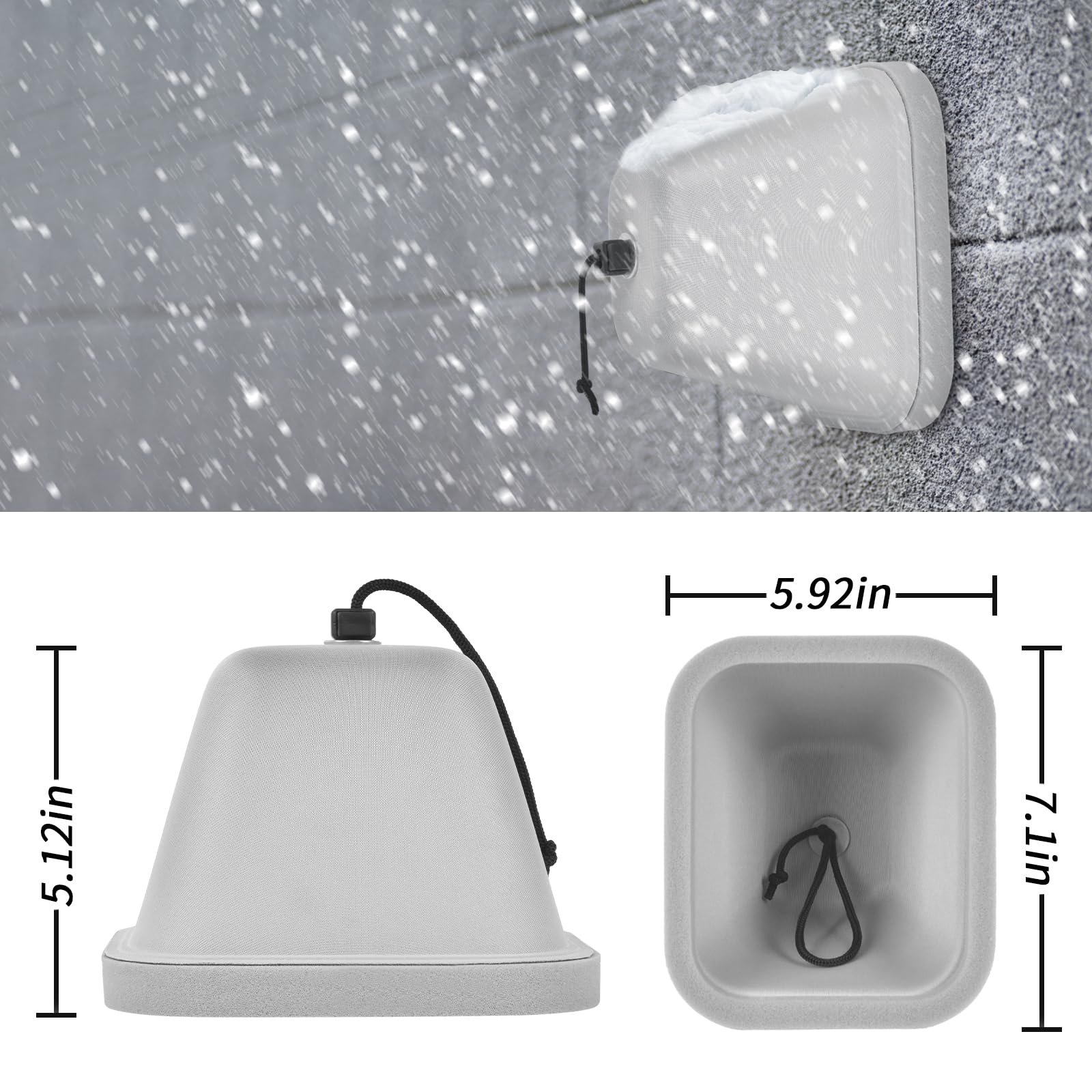 Snapklik.com : Outdoor Faucet Covers For Winter, Hard Spigot Cover ...