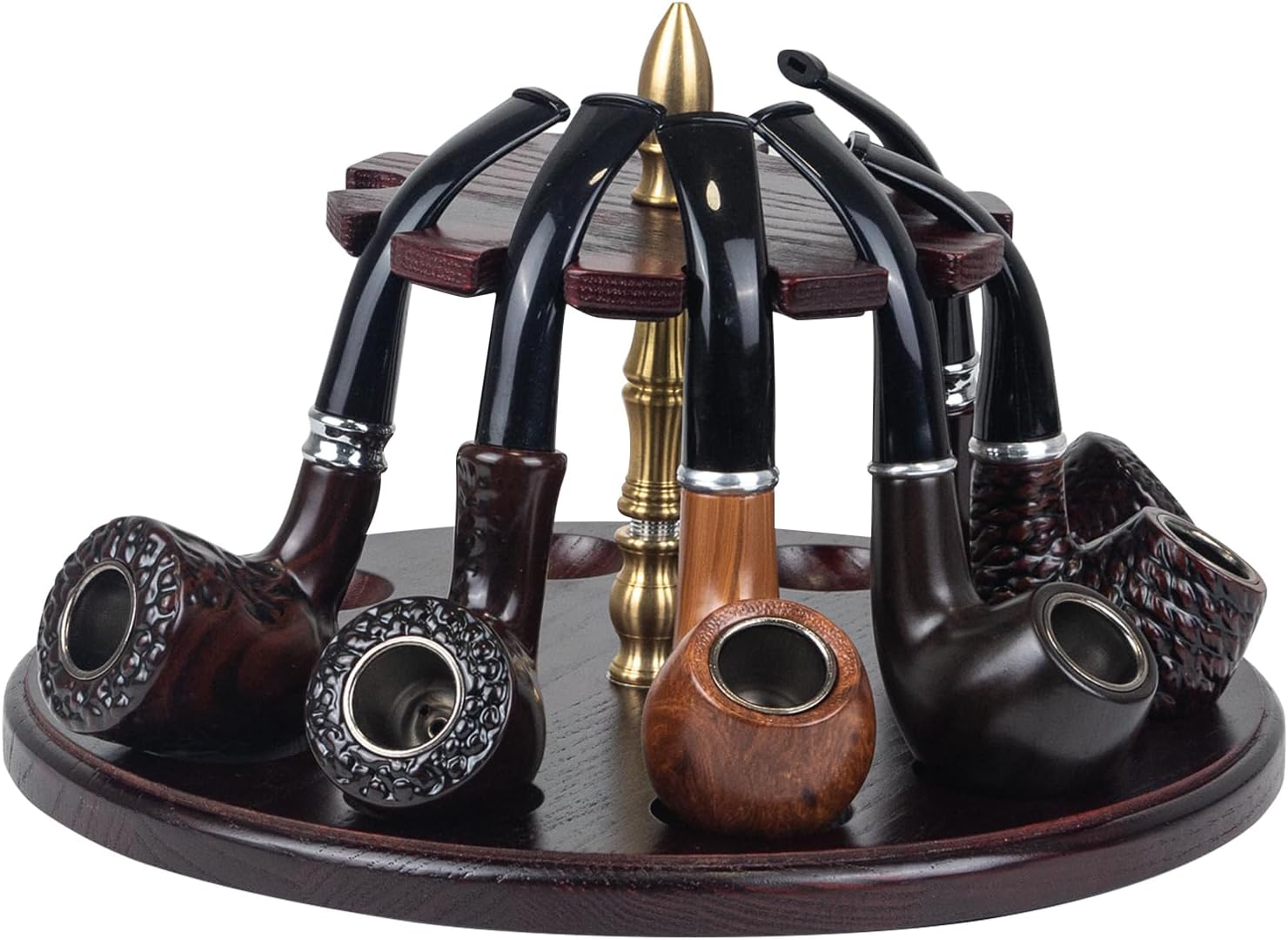 Amazon.com: WodGod Tobacco Pipe Stand Holder,Wooden Tobacco Pipe Stand ...