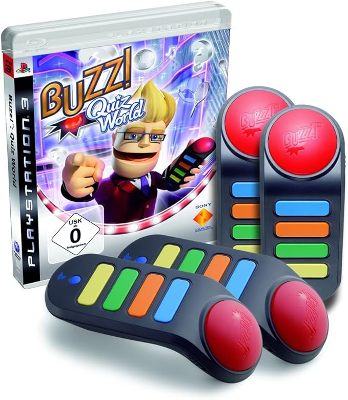 Sony Buzz!: Quiz World inkl. Wireless-Buzz!-Buzzer PS3 : Amazon.co.uk ...