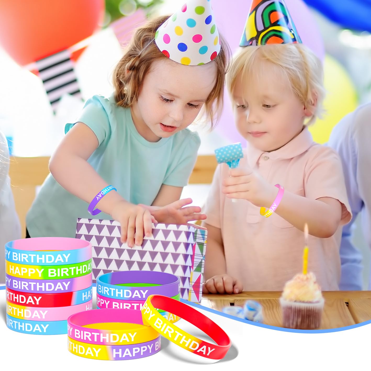 Snapklik.com : Happy Birthday Rubber Bracelets 12 Styles Silicone ...