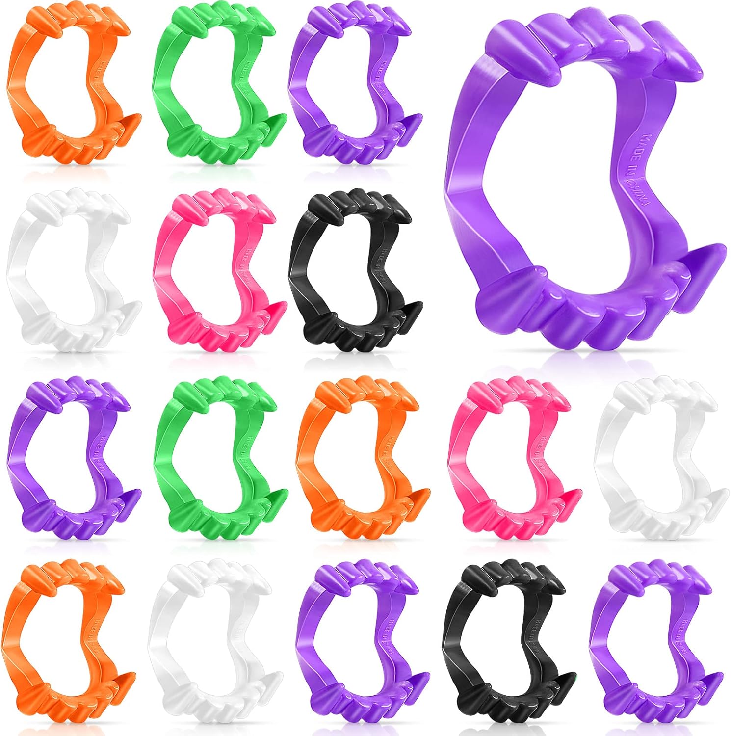 Amazon.com: 200 Pieces Halloween Plastic Vampire Teeth Halloween Fangs ...