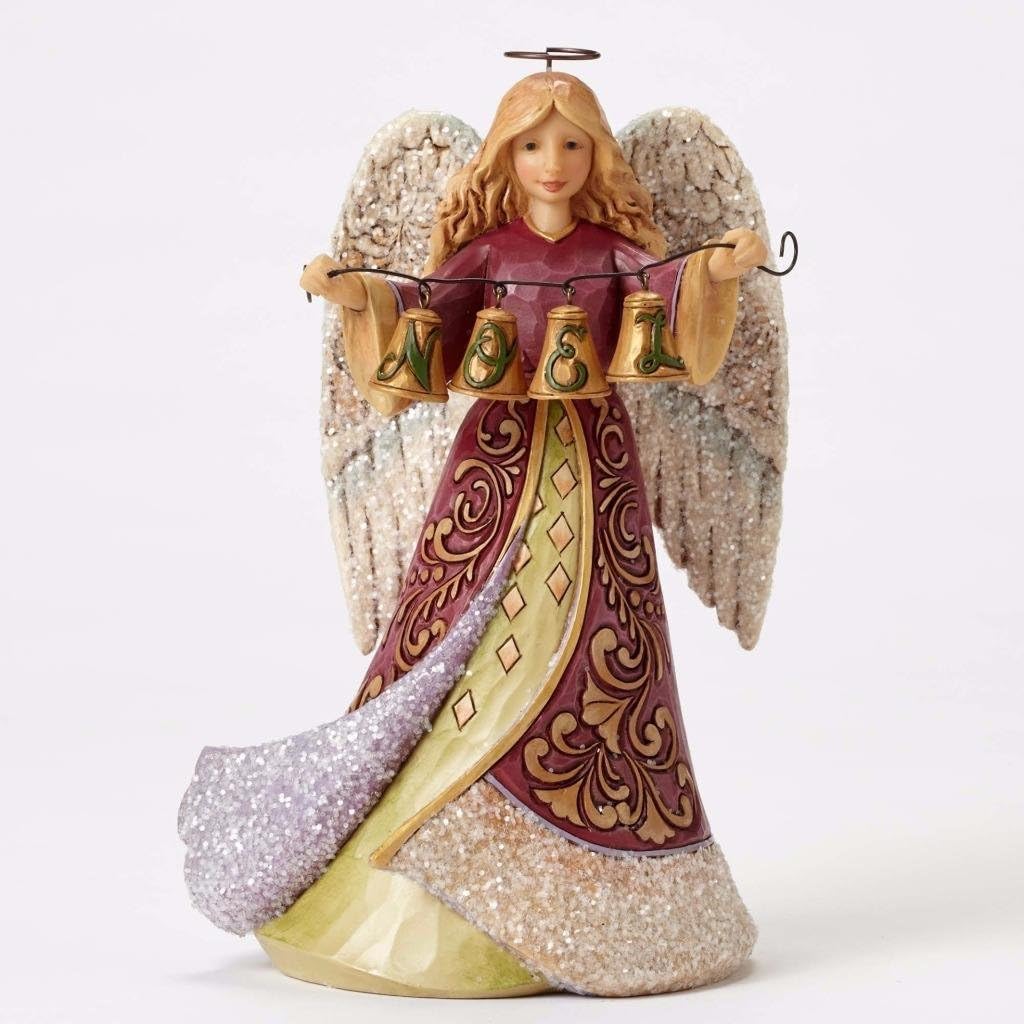 Amazon.com: Enesco Jim Shore Heartwood Creek Victorian Angel with Bells ...