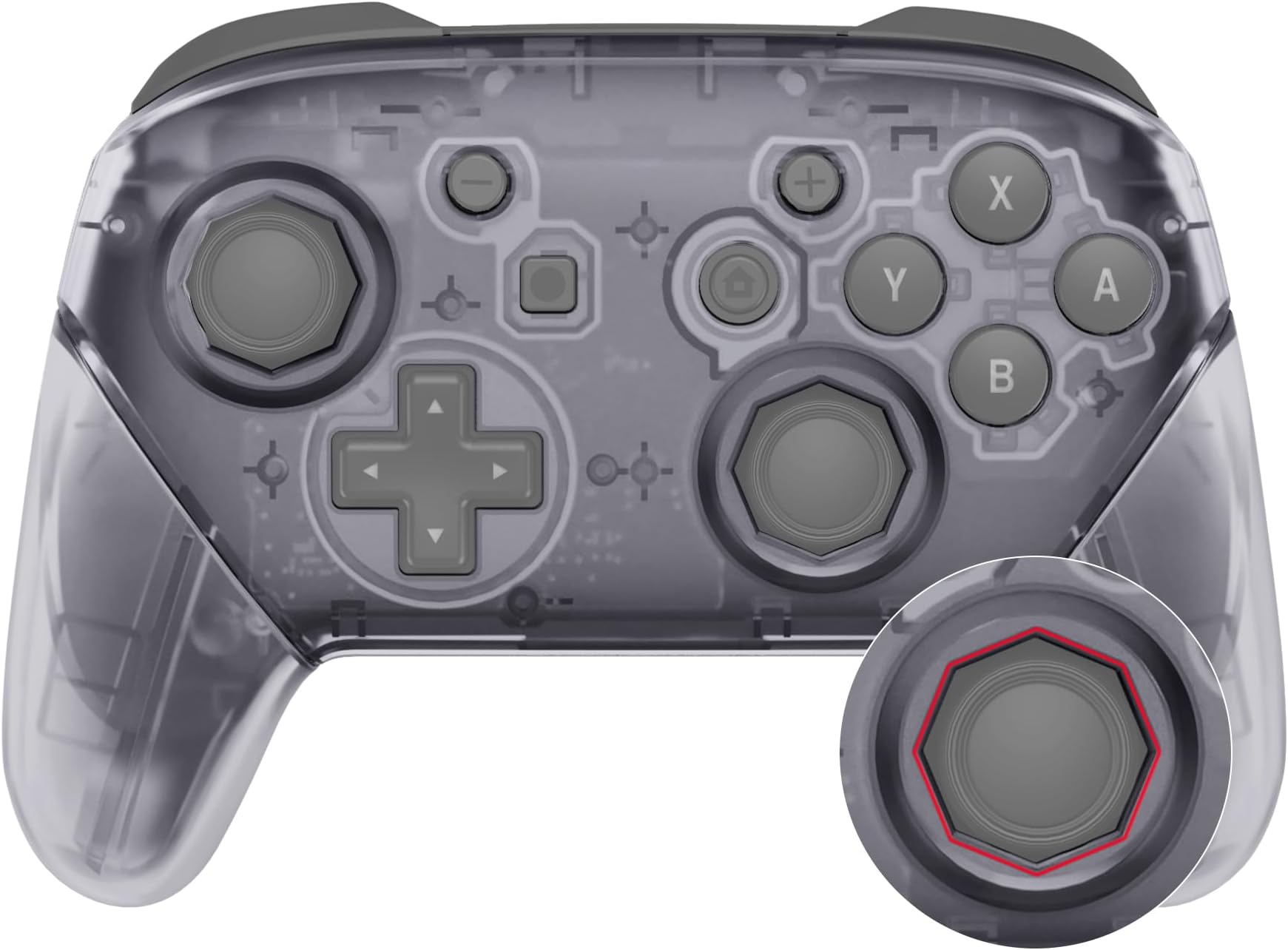 Amazon.com: eXtremeRate Clear Atomic Puple Faceplate Backplate Handles ...