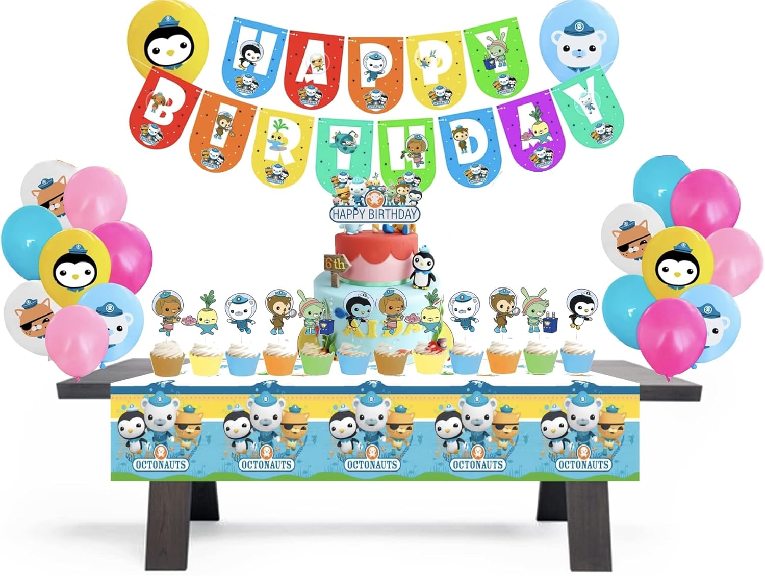 Amazon.com: Octonauts Party Theme Birthday Supplies, Tablecloth ...
