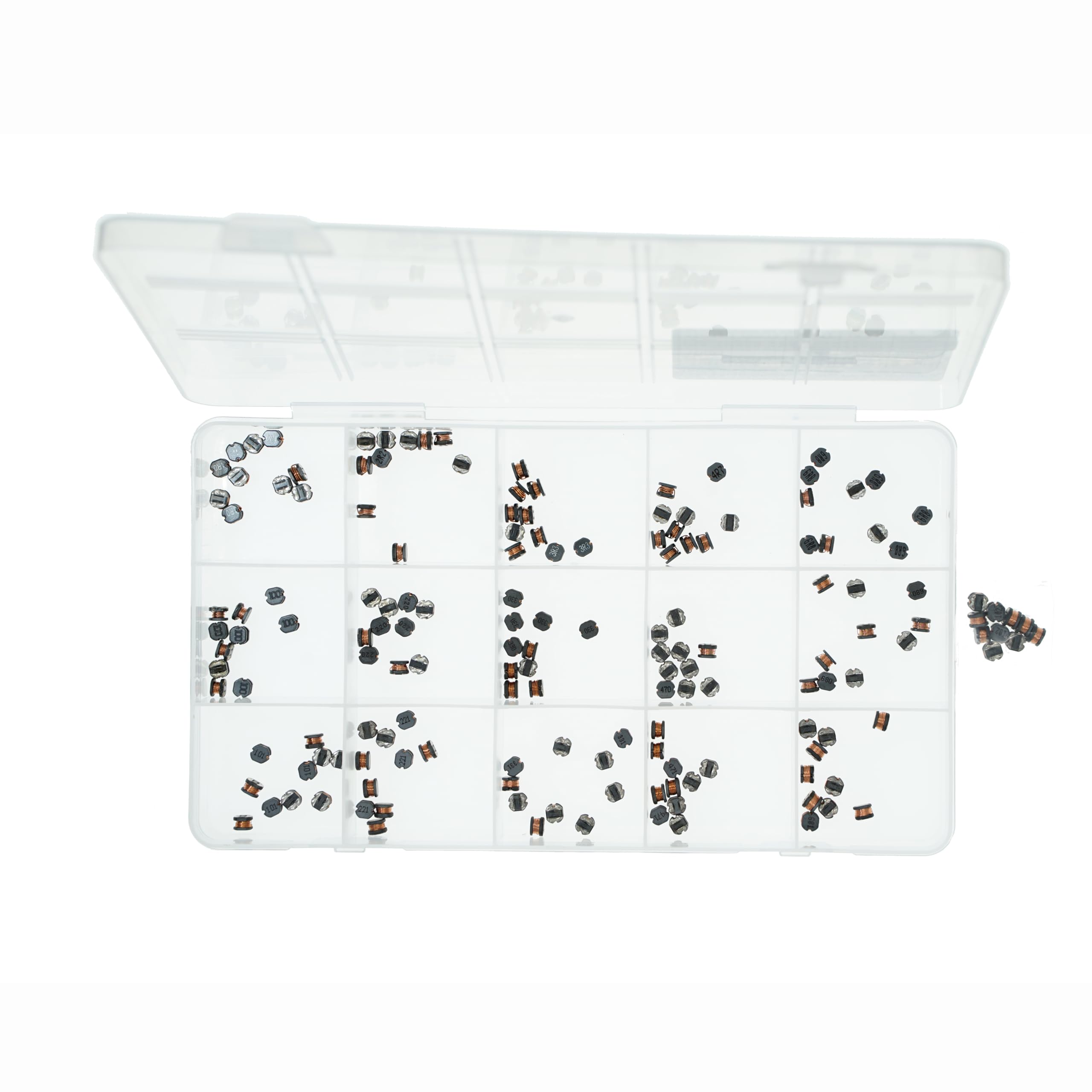 Snapklik.com : 16 Types X 10 Pieces, Total 160 Pieces CD43 Series Wire Wound Non-Shielded Chip ...