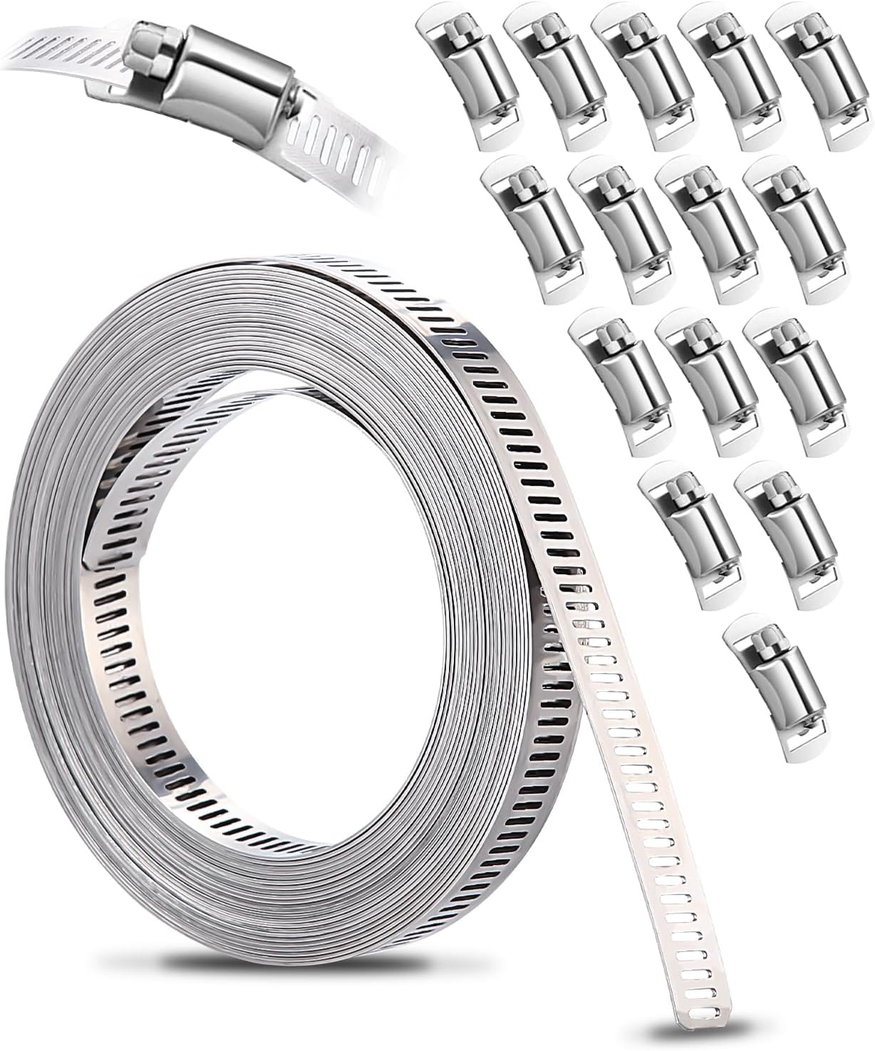 VMUTGA Collier de Serrage Inox, 3M Collier De Serrage Métallique ...