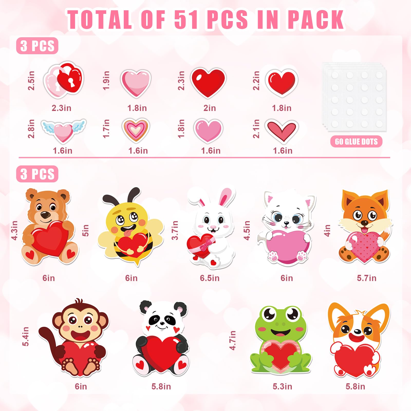 Heart Shaped Paper Cut Animals DIY Paper Heart Animal Valentines