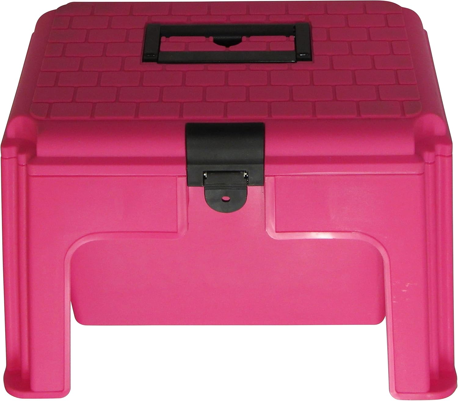 Large Tool Storage Box Pink (Plastic Step Stool Utility Case) : Amazon ...