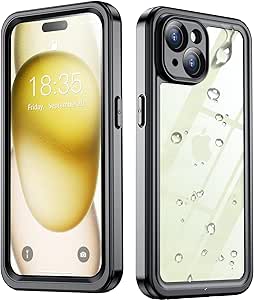 Amazon.com: SPIDERCASE for iPhone 15 Plus Case Waterproof,Built-in Screen & Camera Lens ...