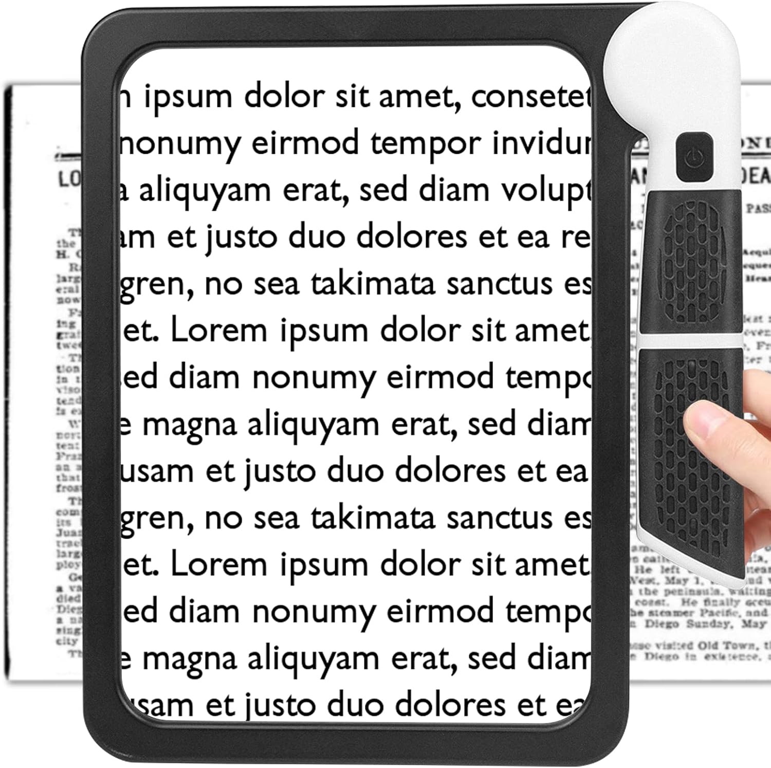 Magnifying Glass with Light for Reading- 3X Reading Magnifier 48 LEDs 3 ...