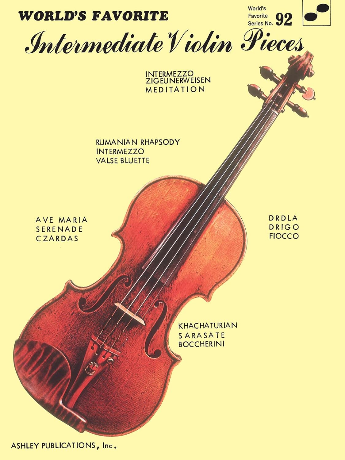 Amazon.com: Intermediate Violin Pieces: World's Favorite Series #92 ...