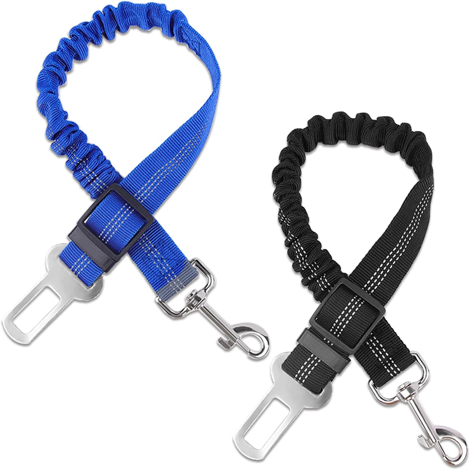 2PCS Dog Seat Belts for Cars UK, Dog Car Harness Adjustable Dogs Safety ...