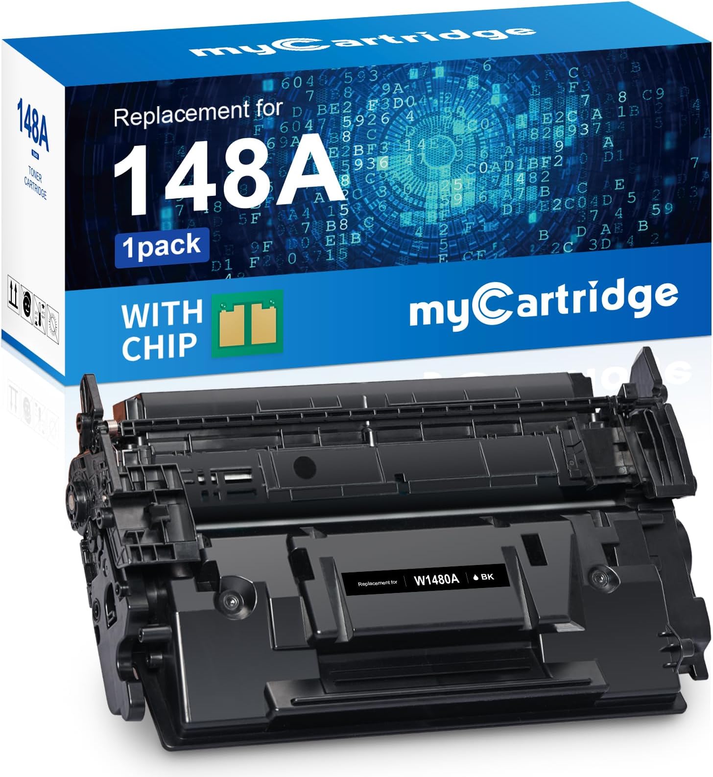 Amazon.com: myCartridge 148A Toner Cartridge with Chip Compatible Toner ...