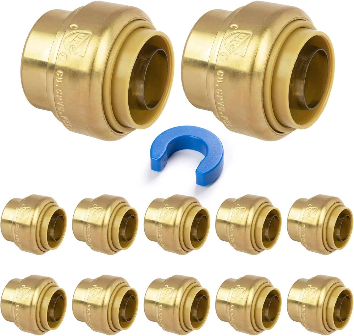 Amazon.com: 12-Pack 1/2" Push to Connect End Cap for PEX, Copper, CPVC ...