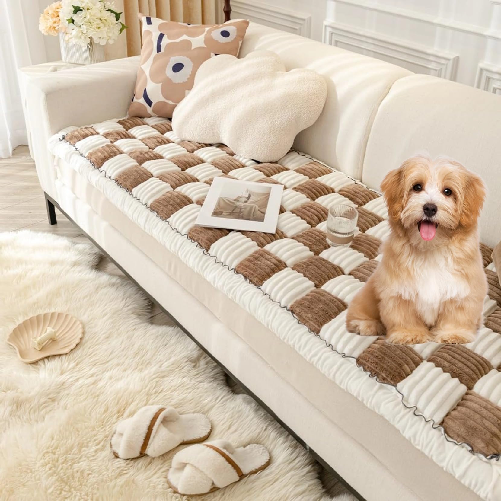 Amazon.com : LZHYHH Dog Couch Cover Protector, Couch Cover for Dogs ...