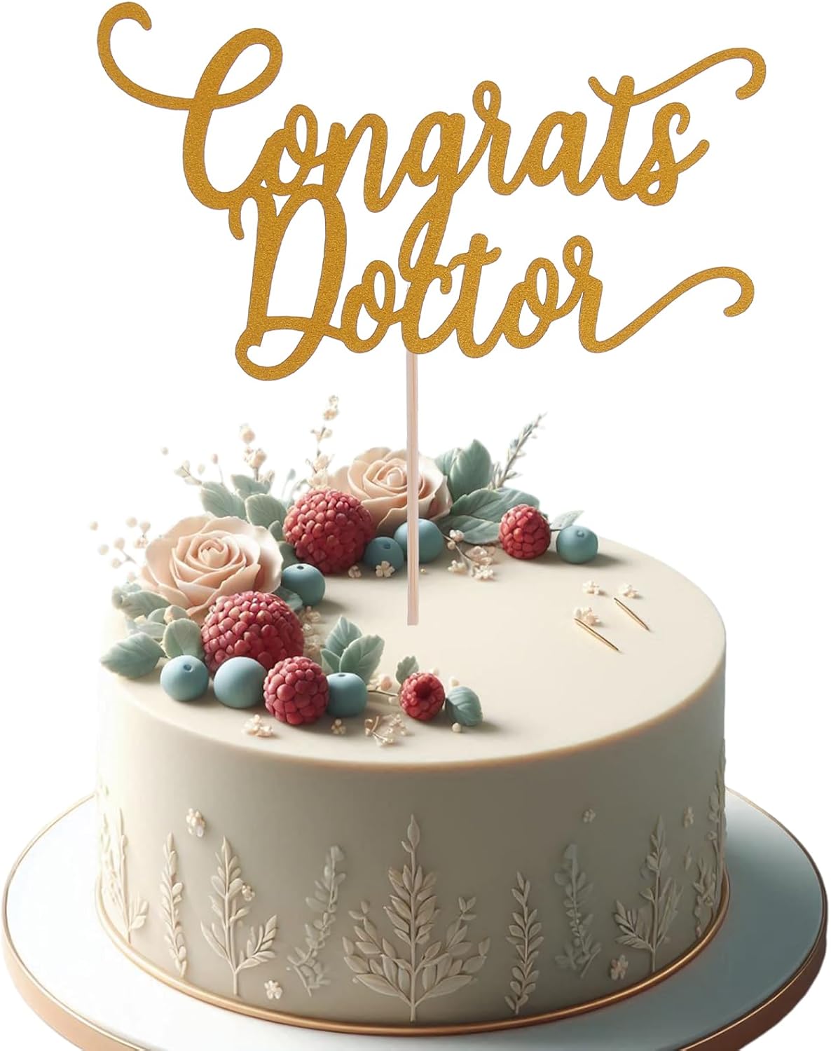 Amazon.com: LewkHip Congrats Doctor Cake Topper - Graduation & Medical ...