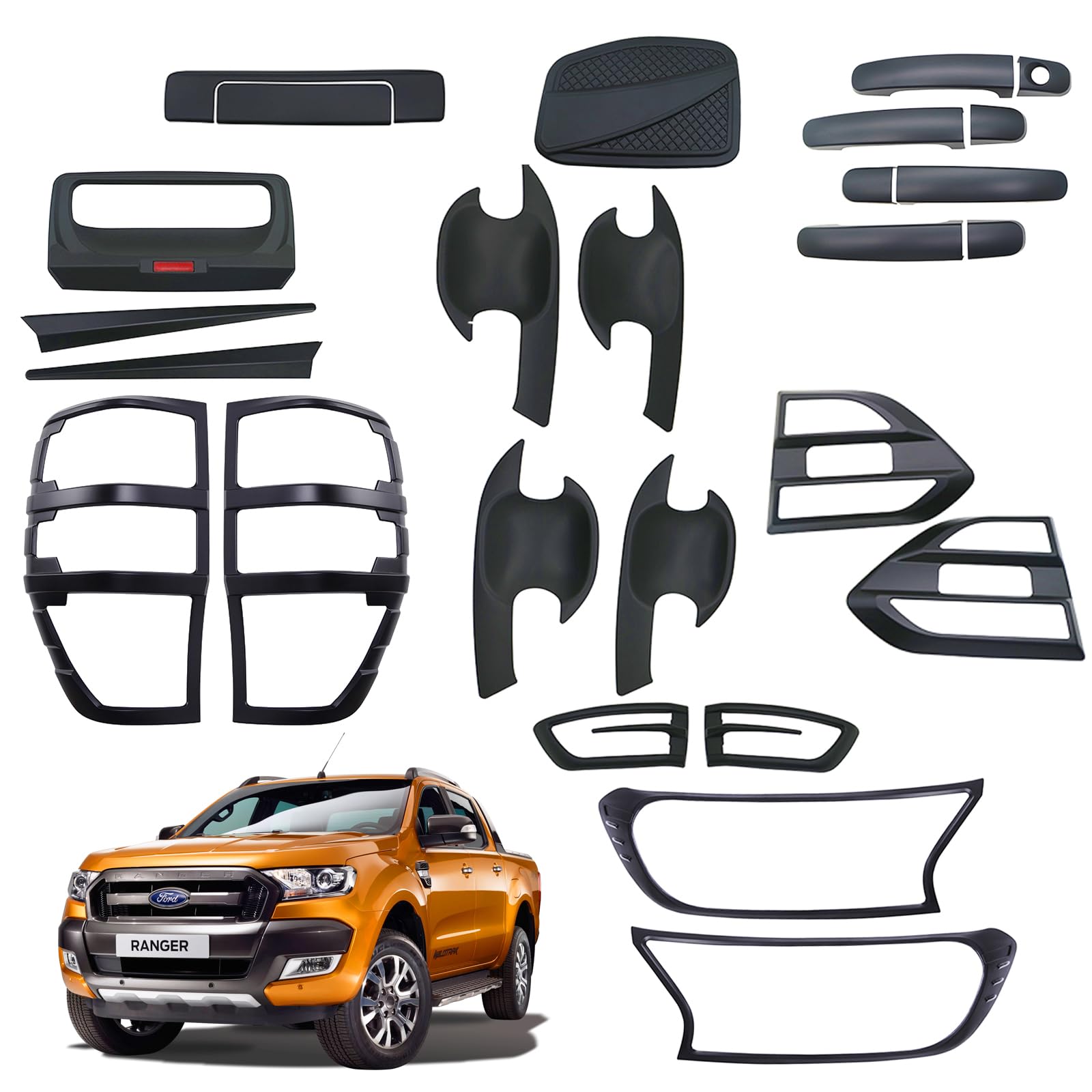 Buy JHCHAN Body Kits for Ford Ranger 2015-2022 Accessories Wildtrak XL ...