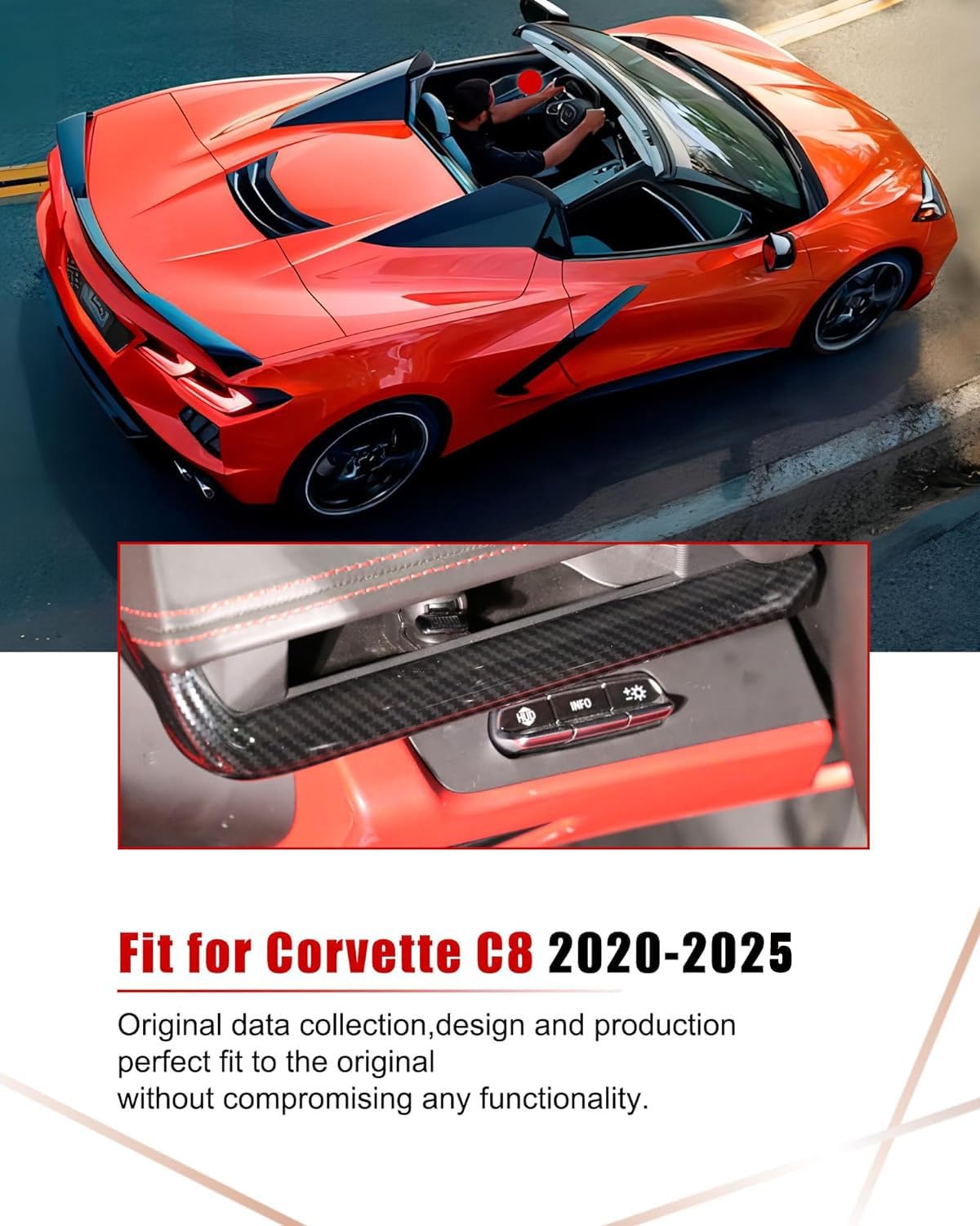 Snapklik.com : Etesan Real Carbon Fiber Interior Center Control ...