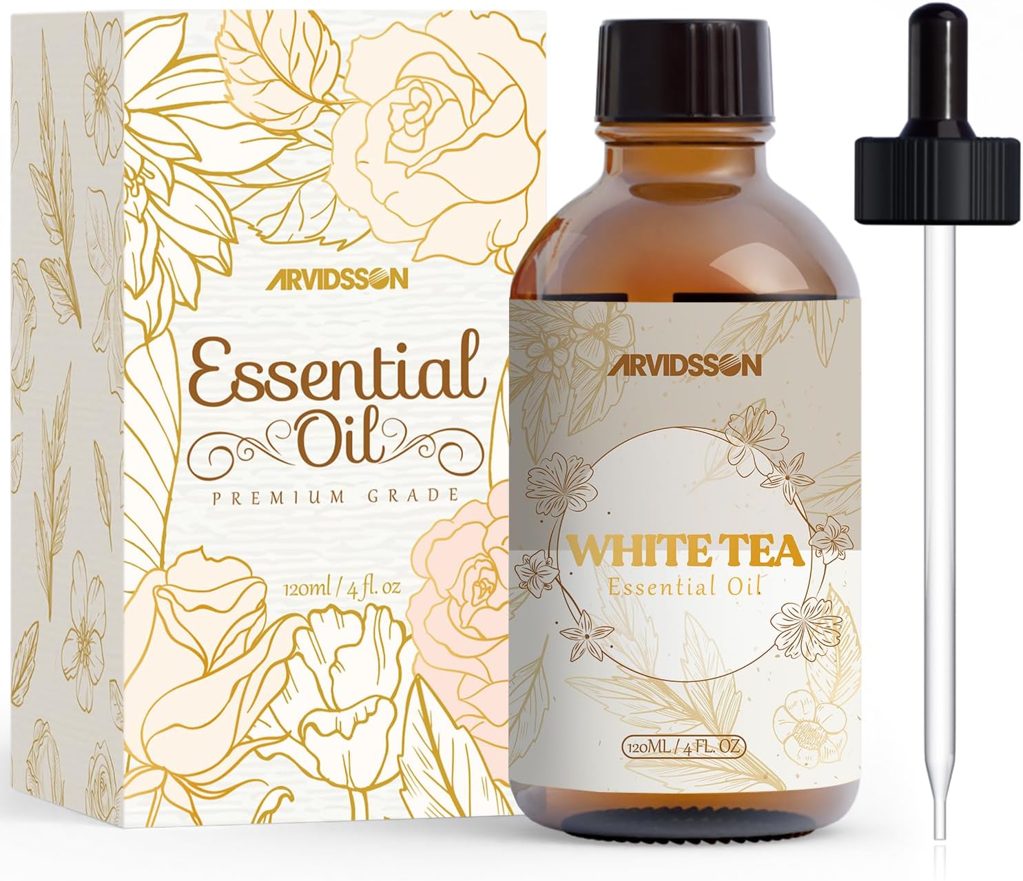 Amazon.com: White Tea Essential Oil 4 Fl Oz (120ml) - Pure and Natural ...