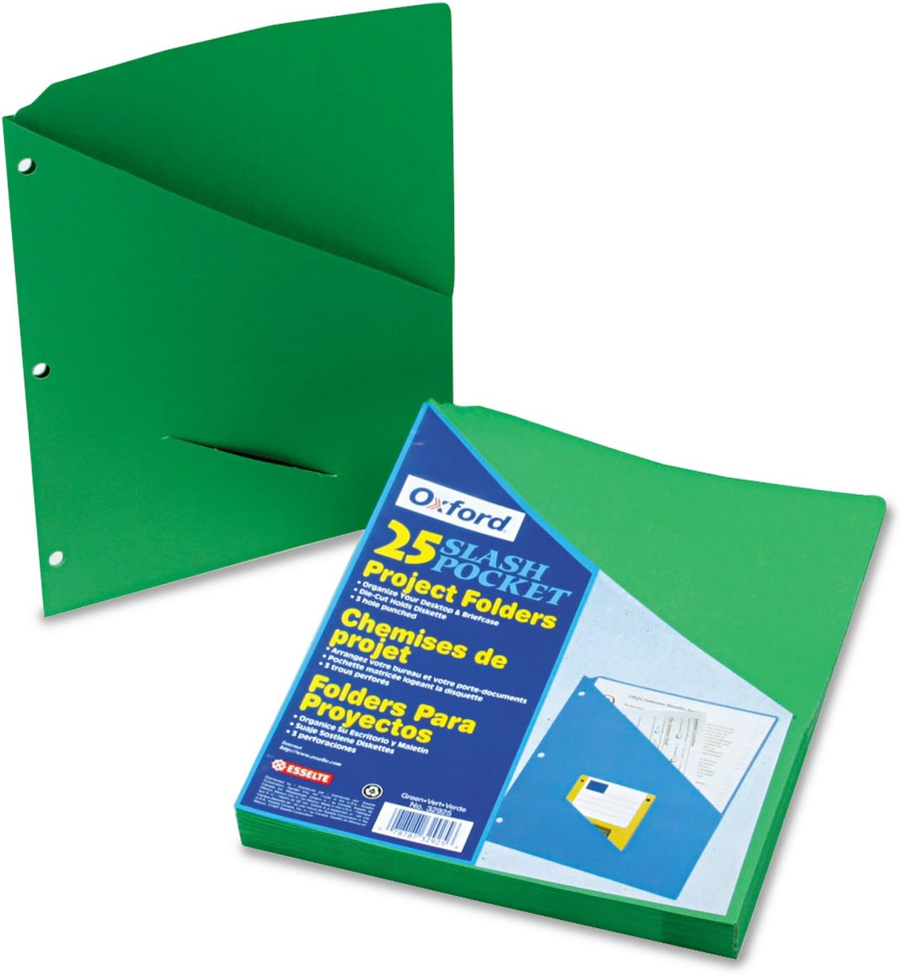Amazon.com : Pendaflex 32925 Essentials Slash Pocket Project Folders, 3 ...
