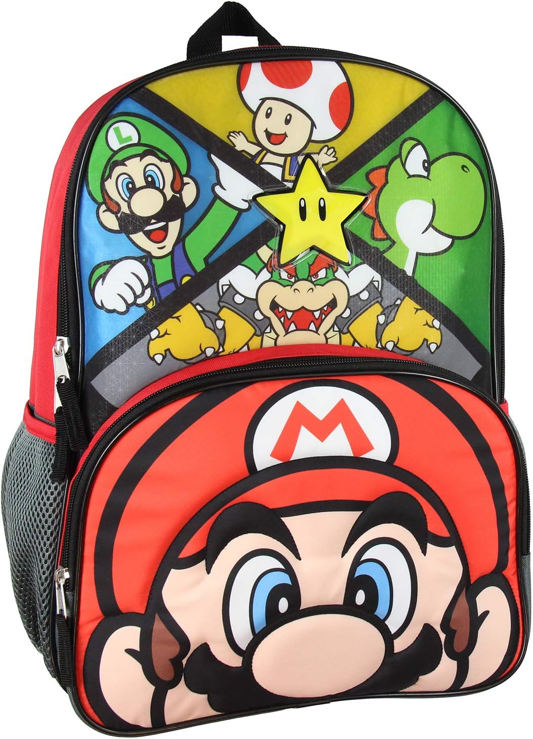 Amazon.com: FINEX Mario Star Bros Canvas Casual Daypack with 15 in ...
