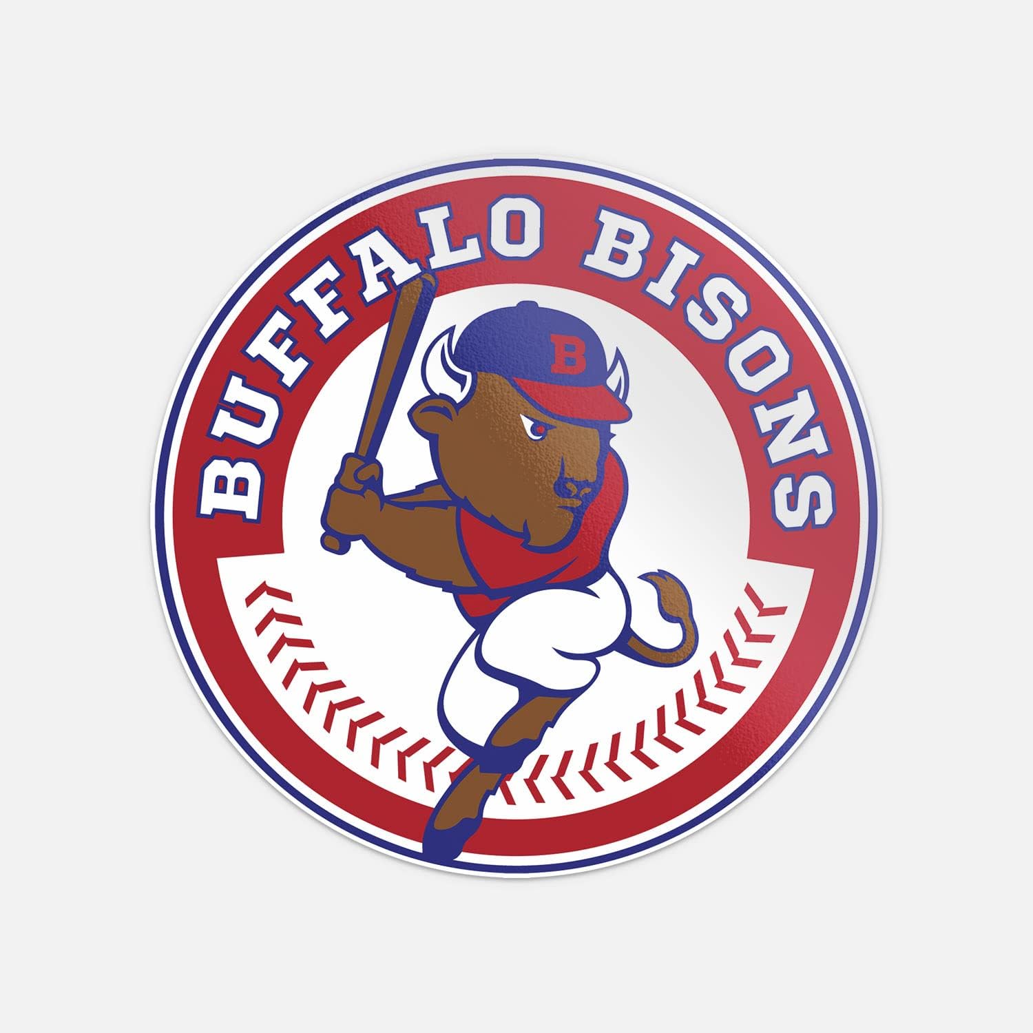 Amazon.com: Buffalo Bisons MiLB Baseball Bat Logo Vinyl Decal Bumper ...