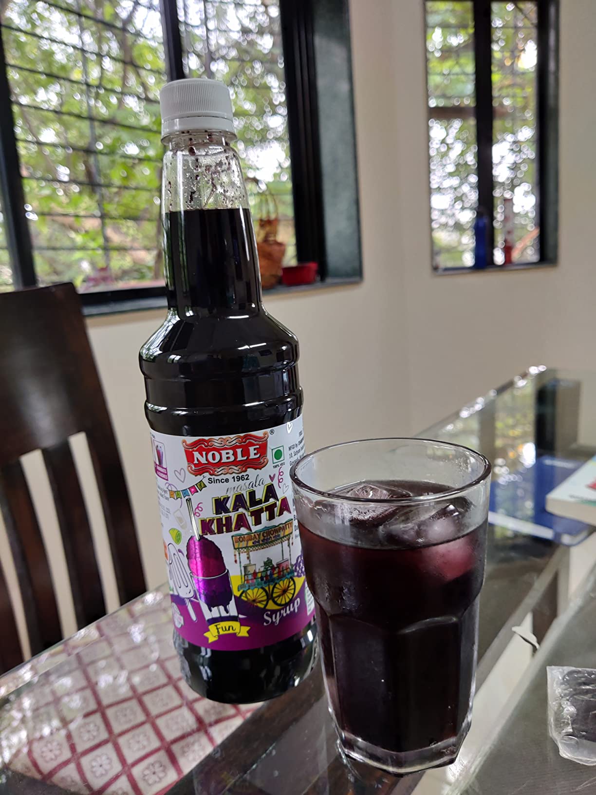 NOBLE Kala Khatta Syrup Natural Grape & Lemon Juice For Cocktails ...