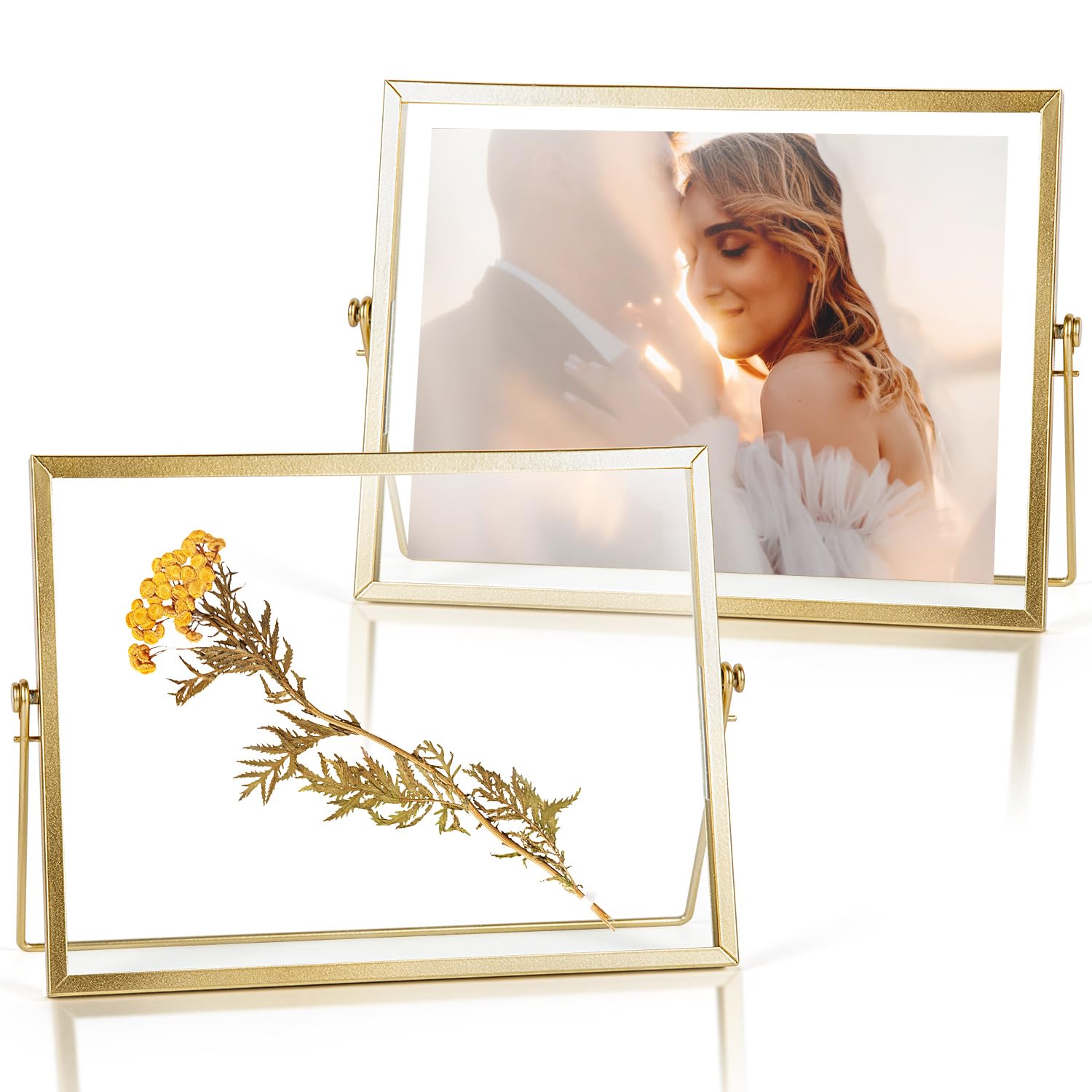 Amazon.com - AceList 7x9 Picture Frame Set of 2 for 5x7 Picture - Gold ...