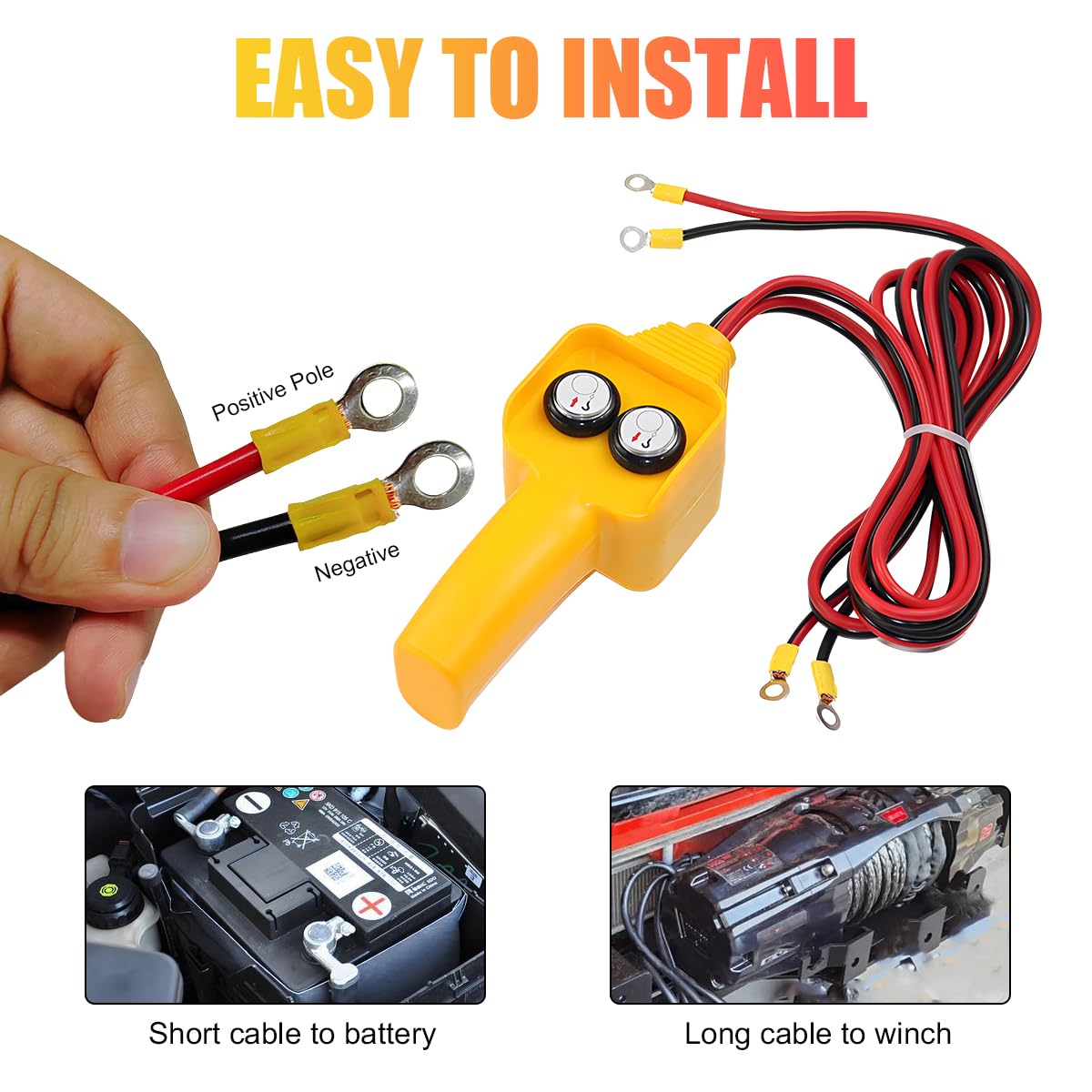 Snapklik.com : Winch Controller, Push Button Winch Remote Assembly ...