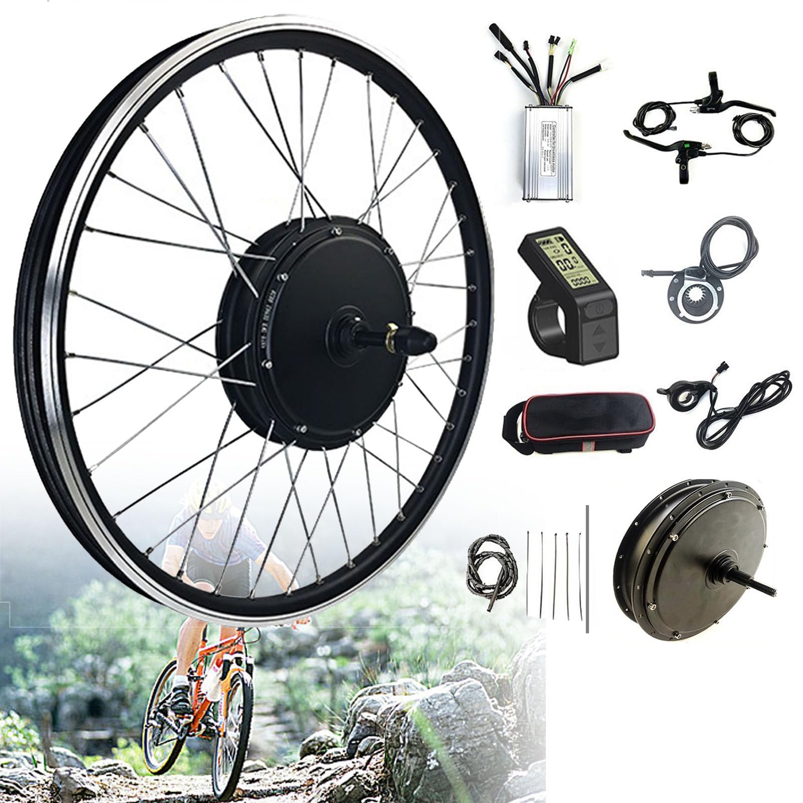 Cashwise 20"/24"/26"/27.5"/28"/29"/700c E-Bike Conversion Kit Rear ...