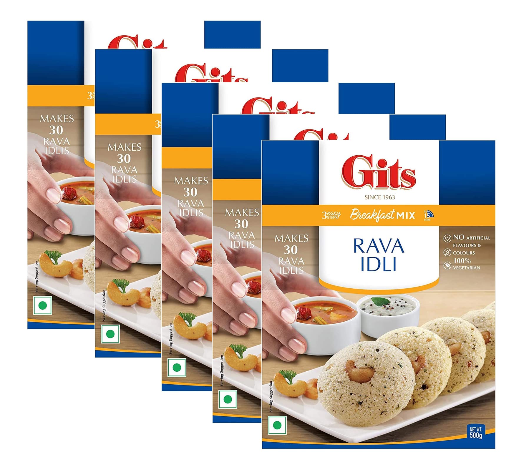 Buy Gits Rava Idli Instant Breakfast Mix 500g - A Traditional Indian ...