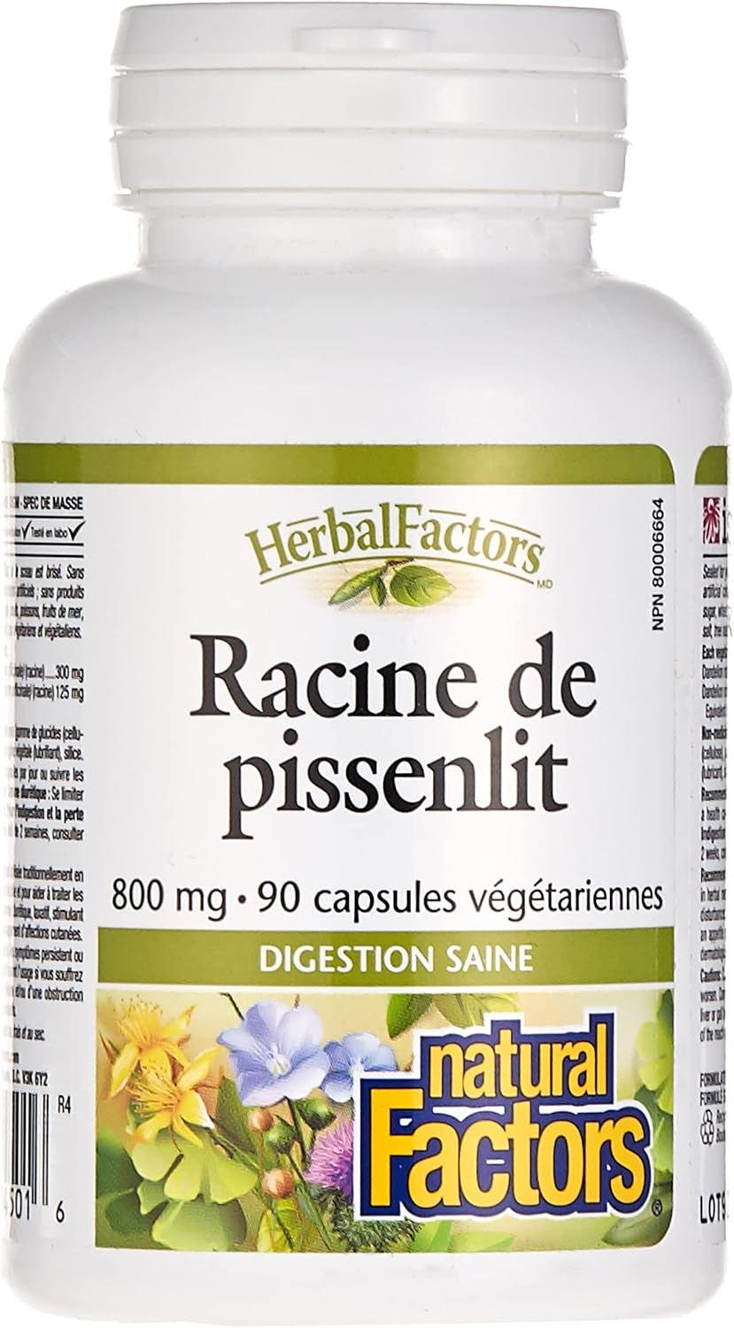 Amazon.com: Natural Factors - HerbalFactors Dandelion Root Extract ...