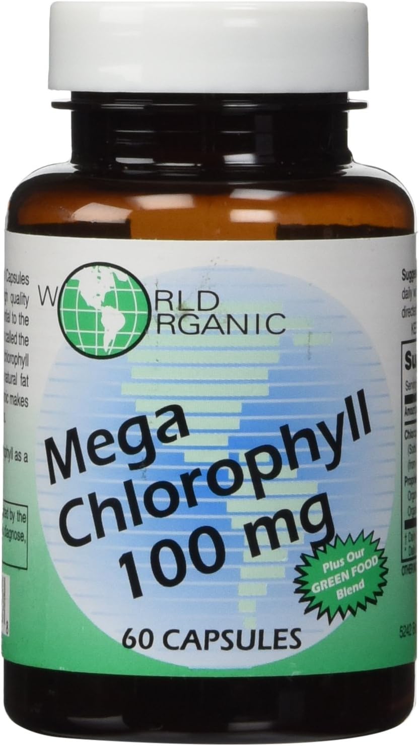 World Organic Chlorophyll (60mg) - 100 Capsules : Buy Online at Best ...