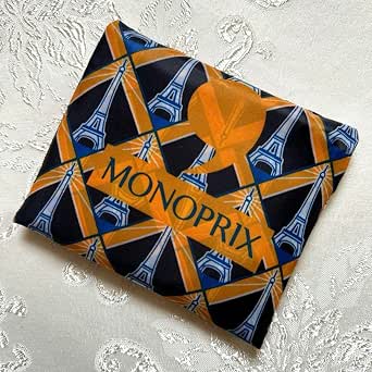 Amazon.co.jp: Monoprix Eco Bag Eiffel Tower Gold x Black : Clothing ...