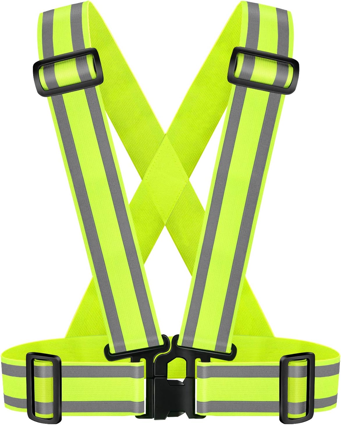 DUSKCOVE 2 Pack Hi Vis Safety Vests - Adjustable Bright Neon Color High ...