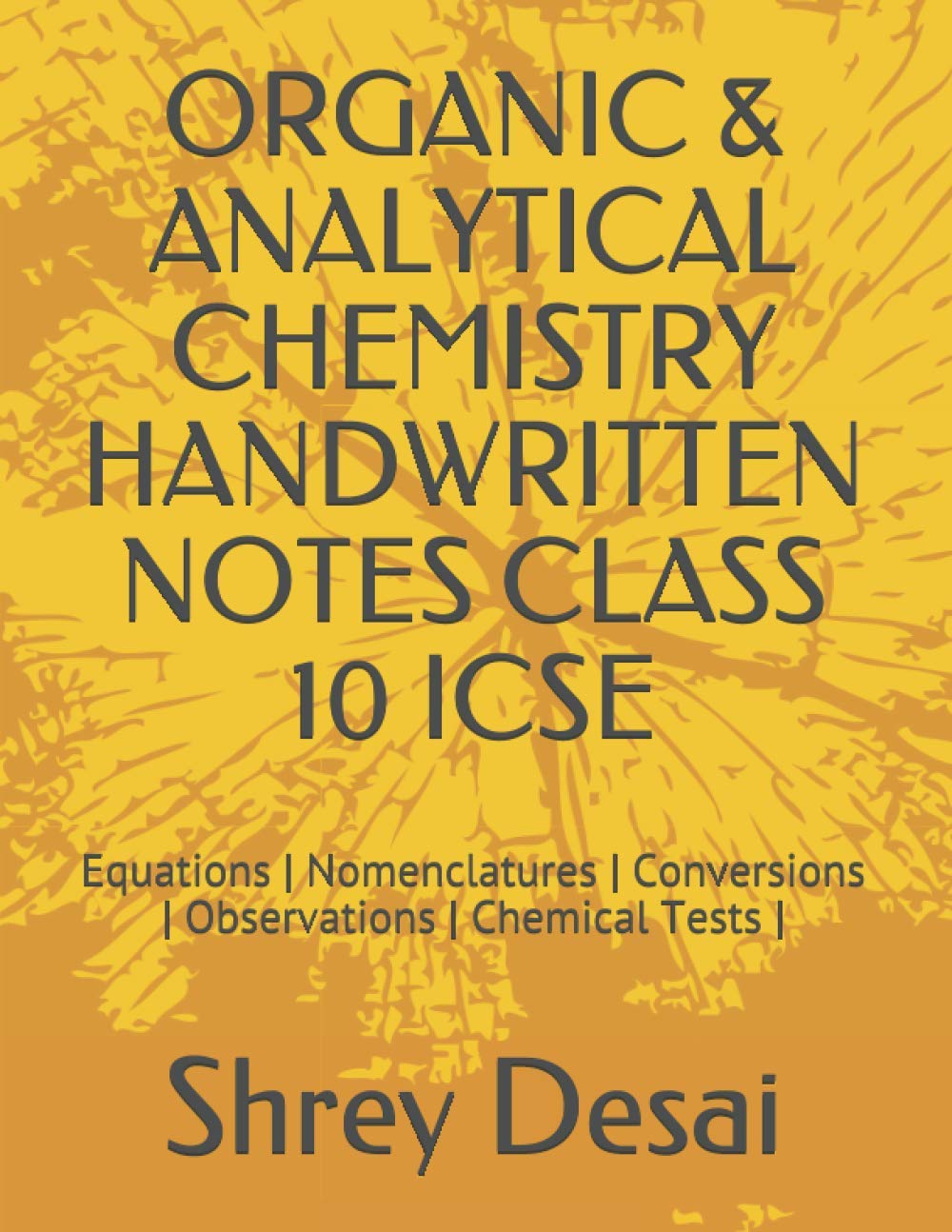 Buy & ANALYTICAL CHEMISTRY HANDWRITTEN NOTES CLASS 10 ICSE: Equations ...