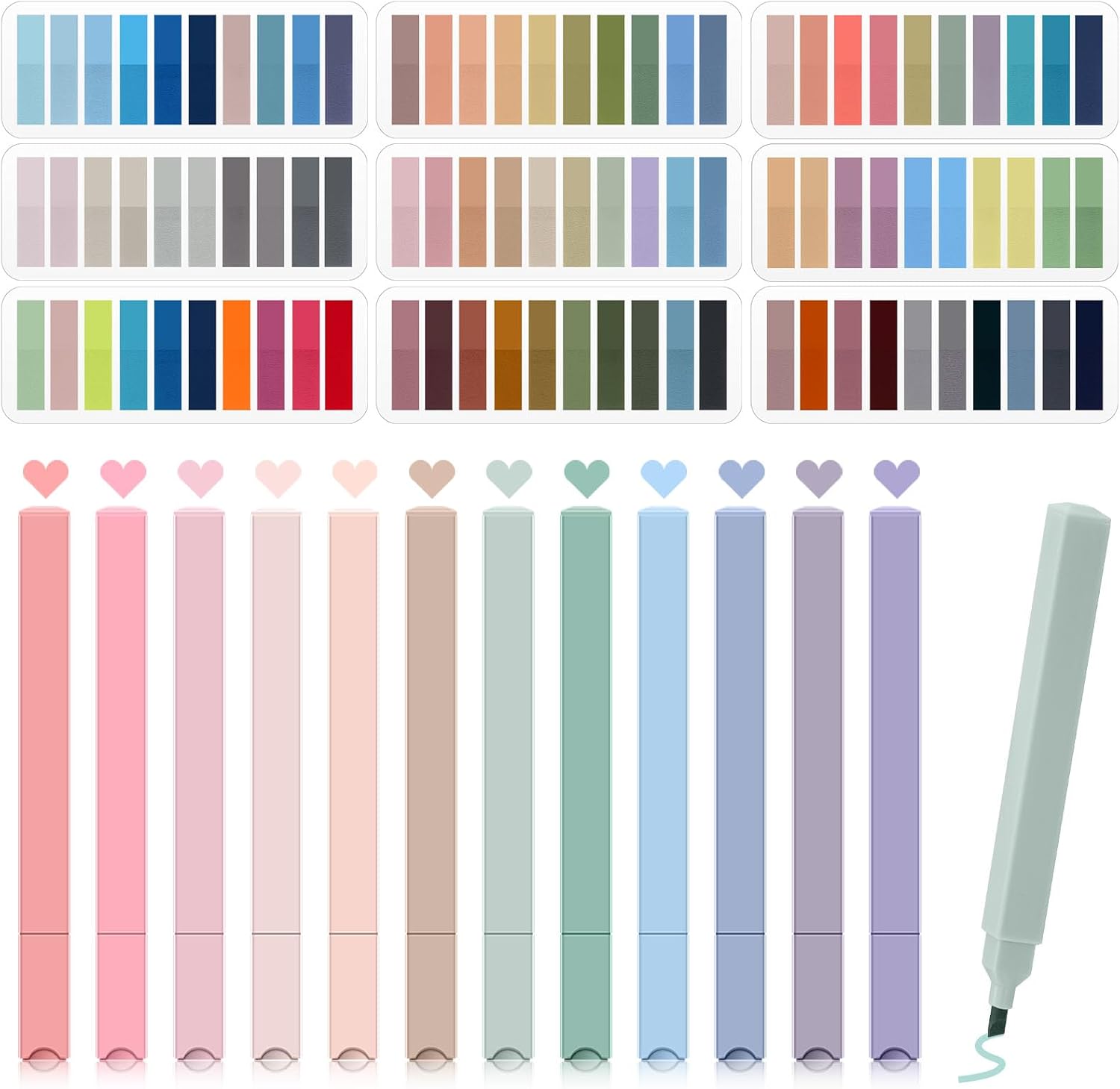 Amazon.com : MotiMind Book Annotation Kit with 1800 Pcs Book Annotation ...