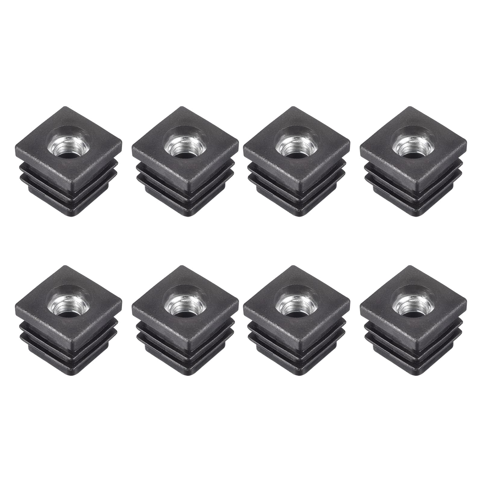 Amazon.com: uxcell 8Pcs Inserts for Square Tubes with M8 Thread, for 0.98"x0.98" OD Square Tube ...