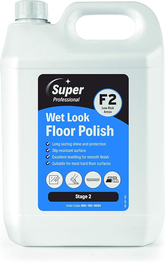 5L Wet Look Floor Polish F2 SUPER PROFESSIONAL : Amazon.co.uk: Grocery