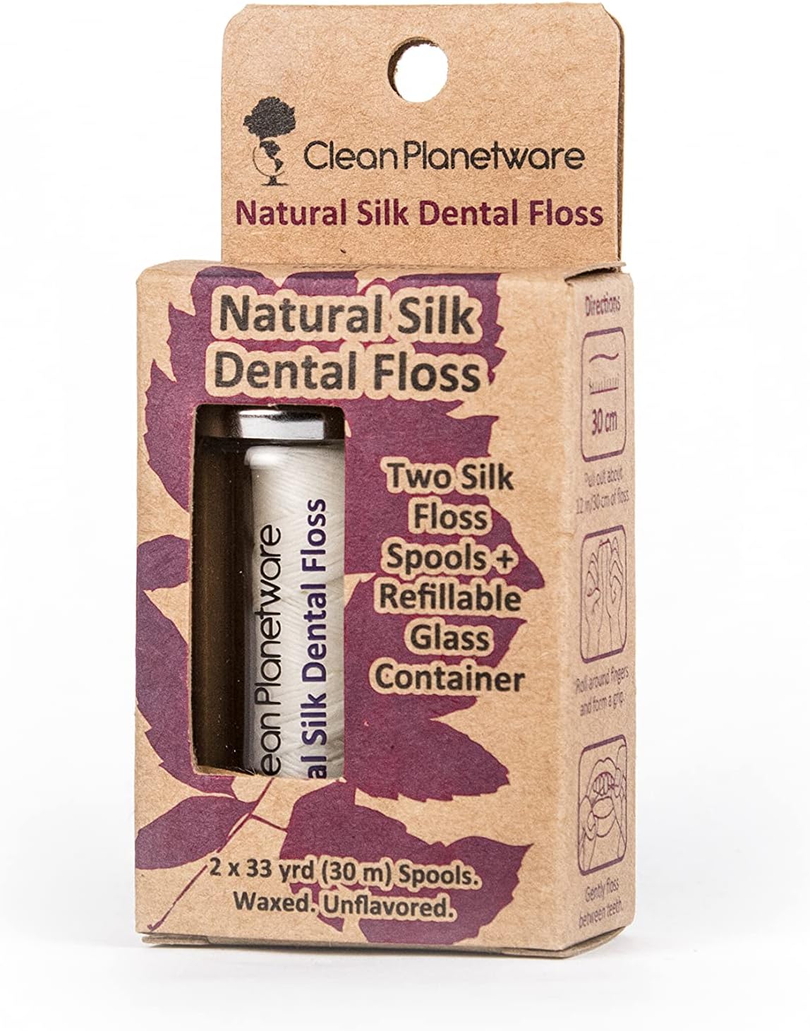Amazon.com : WooBamboo! Natural Silk Dental Floss: 4-Pack Bundle ...