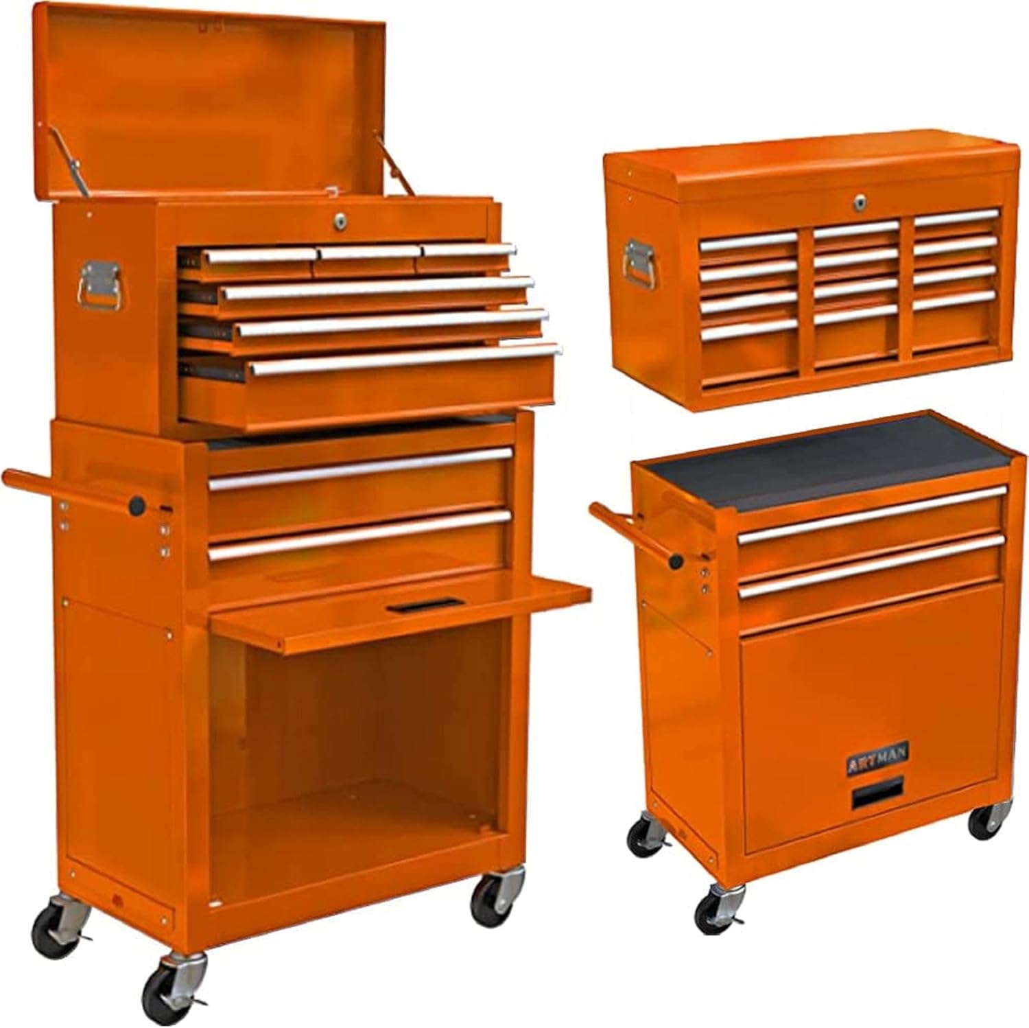 Amazon.com: Campfun 8-Drawer Rolling Tool Chest, High Capacity Tool Box ...