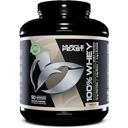 Amazon.com: Muscle Feast Grass-Fed Whey Protein Isolate, All Natural ...