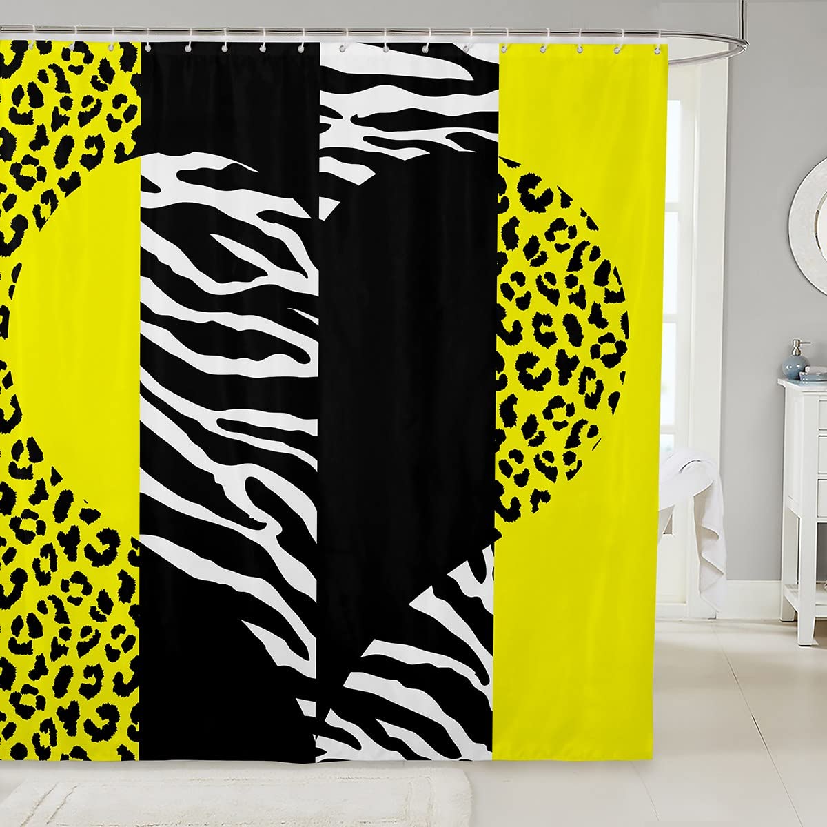 Neon Yellow Zebra Print