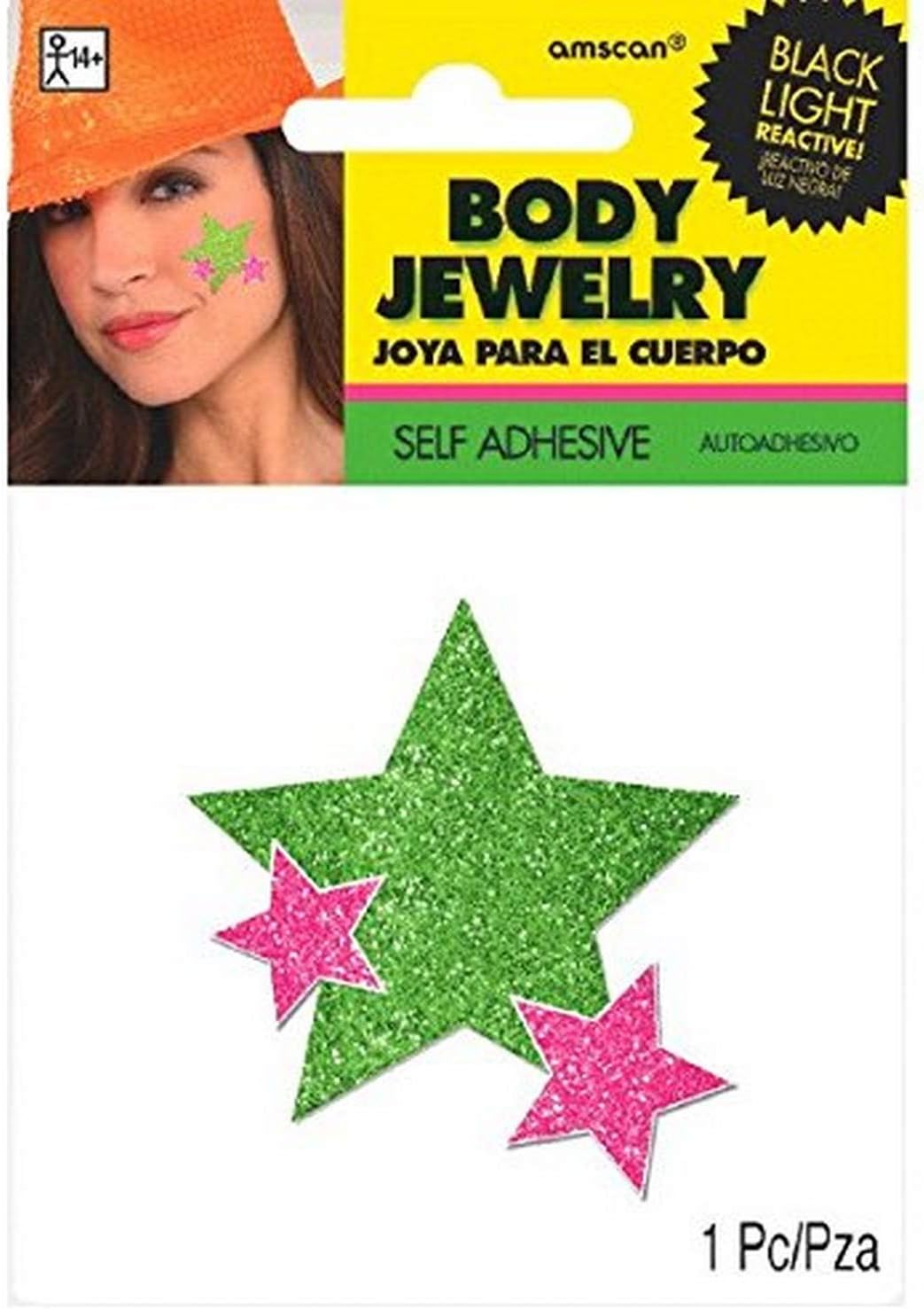 Amazon.com: Amscan Body Jewelry, Party Accessory, Neon : Toys & Games