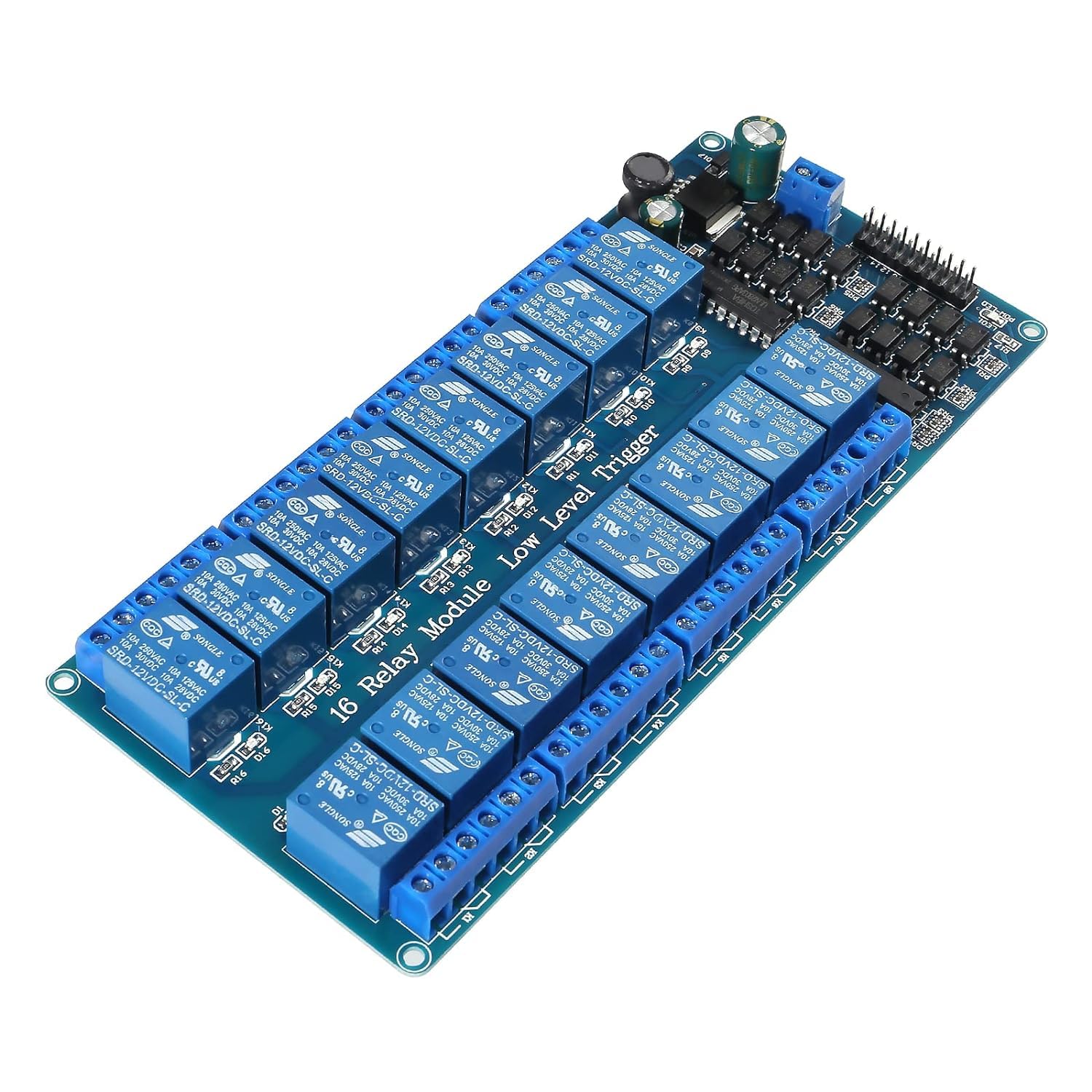 IDUINO 12V 16 Channel Relay Module Board Optocoupler LED LM2576 Power ...