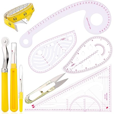Amazon.com : Boao 6 Pieces Sewing Curved Ruler Curved Sewing Rulers Set ...