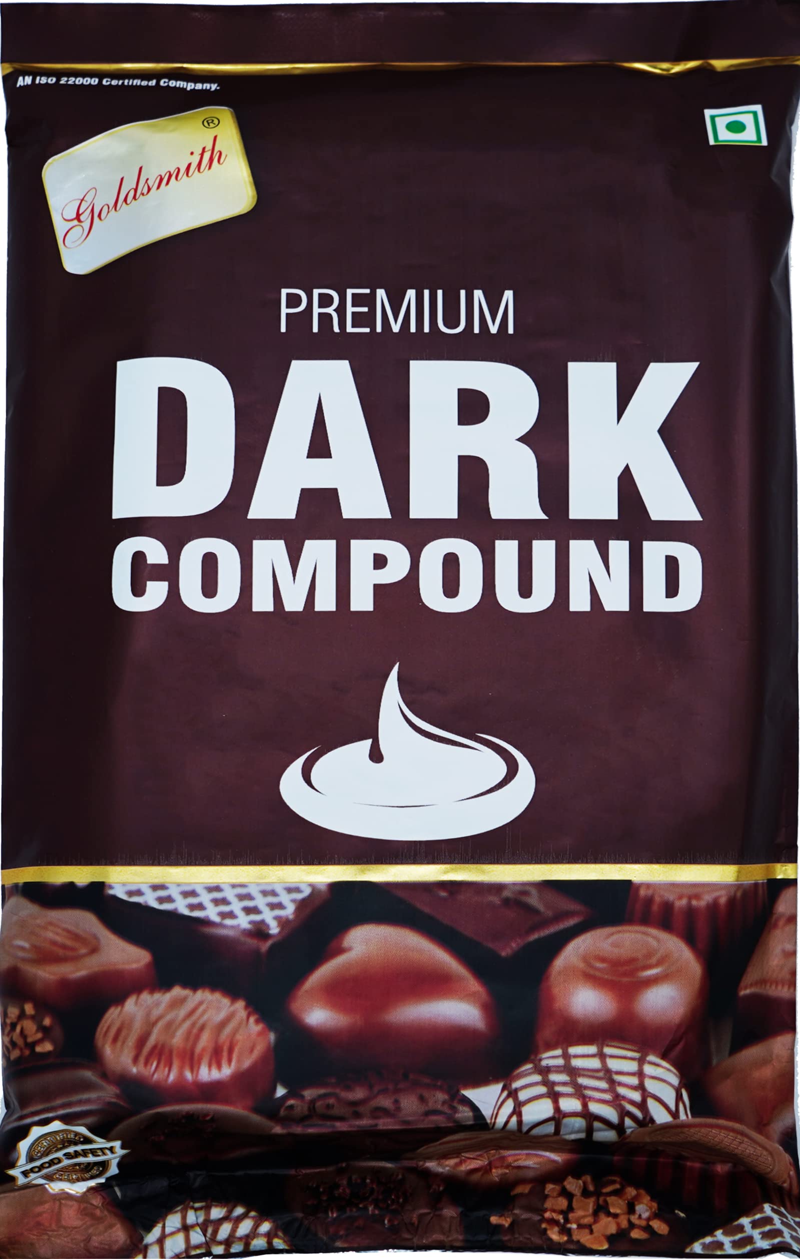 Goldsmith Chocolate Premium Dark Compound Slab Pack Of 2 500gms ...