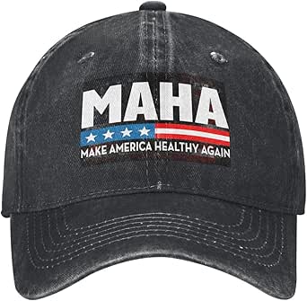 MAHA Make America Healthy Again 2024 Casquette Adult Baseball Cap ...