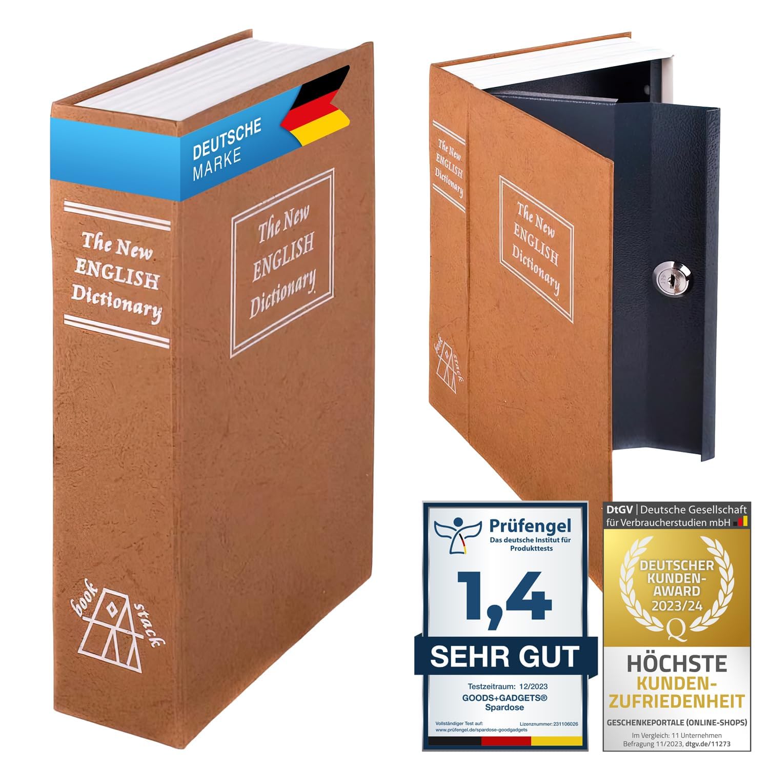 Book safe XXL booksafe Book safe Cash box as book dummy Book shelf safe ...